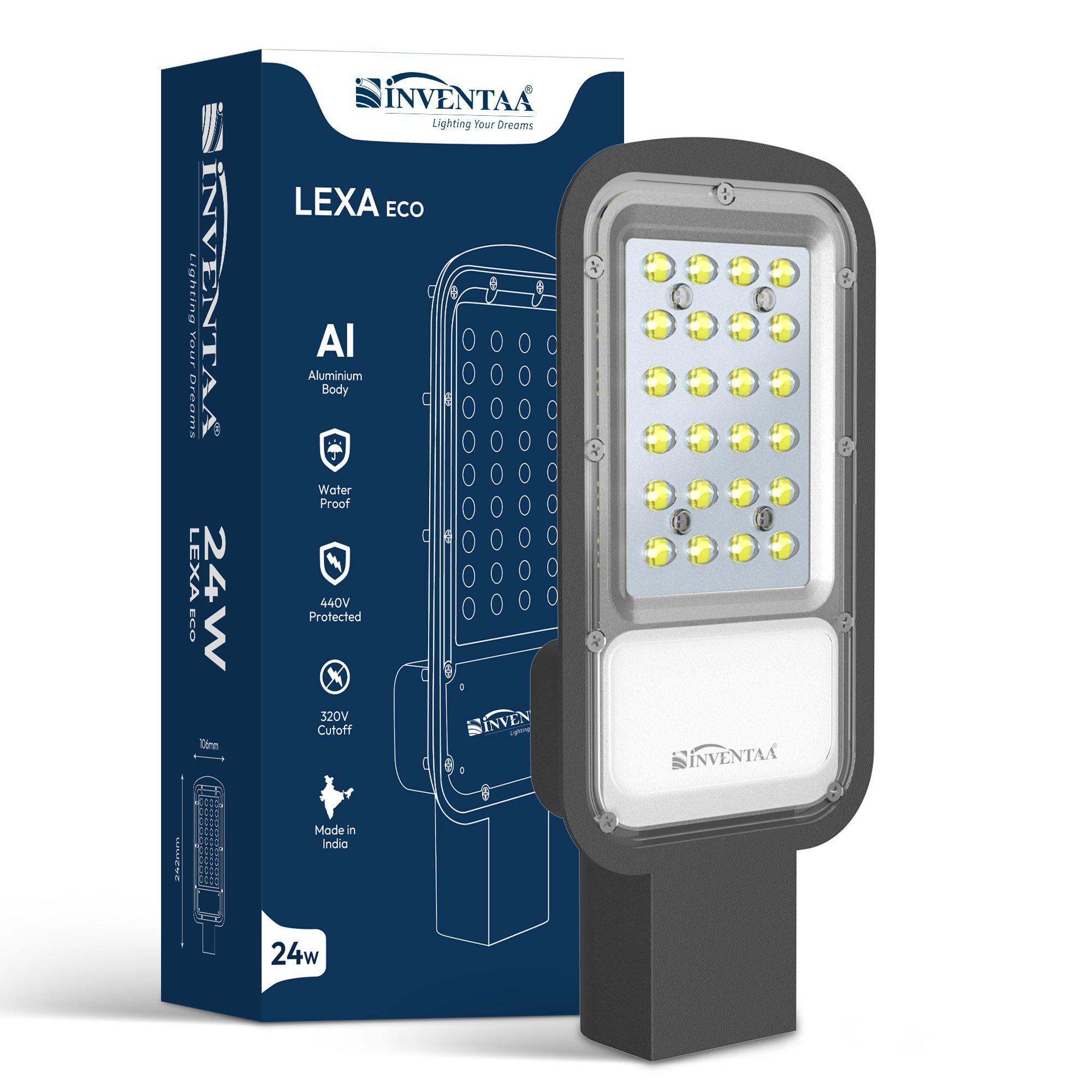Buy Lexa Eco LED Street Light For Outdoor Pathway Or Walkway | Inventaa