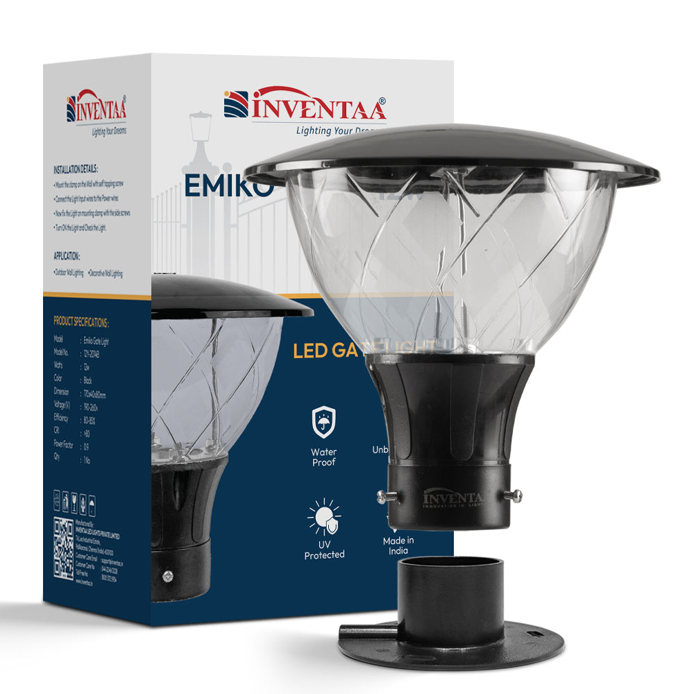Main Gate Light - Emiko LED Gate Light Outdoor | Inventaa